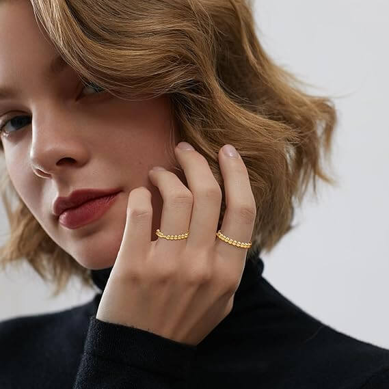 J.Fée Anxiety Ring aus echtem Silber :bei emotionaler Anspannung