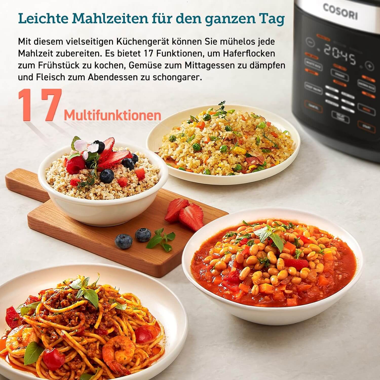COSORI Reiskocher - Multikocher mit 17 Programmen